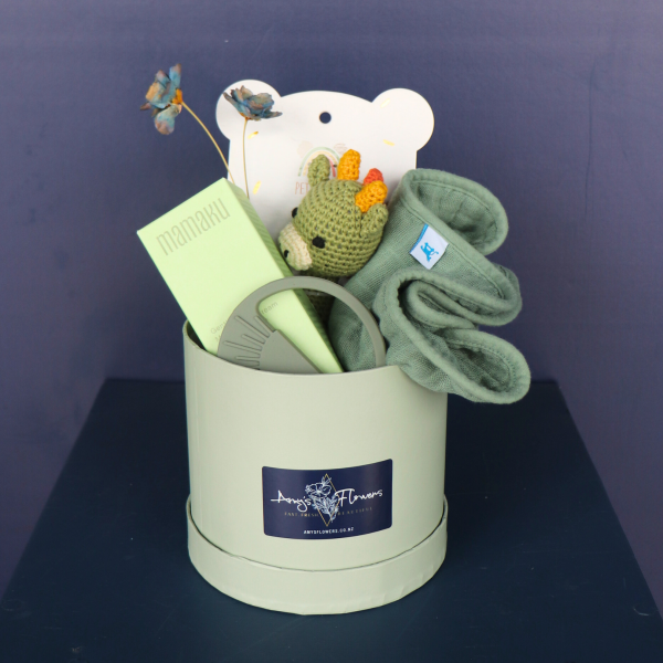 Baby Hamper Mini | SnuggleSaurus - Amys Flowers